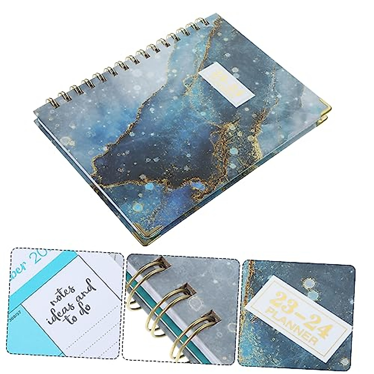 Operitacx 2024 Agenda Book Monthly Planner Notebook Daily Planner Notepad Academic Planner Writing Journal Notebook Daily Planning Calendar Horizontal Grid Write a Book Paper Student