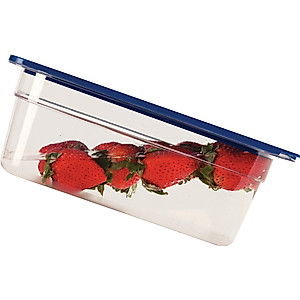 Carlisle FoodService Products 3058060 Smart Lids Third Size Polyethylene Lid, Dark Blue, 1 Count (Pack of 1)