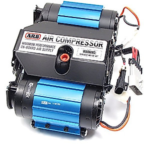 ARB CKMTA12 '12V' On-Board Twin High Performance Air Compressor, Ideal for Air Lockers Locking Differentials, Tire Inflator, Air Horn, Air Tools and Pneumatic Tools.