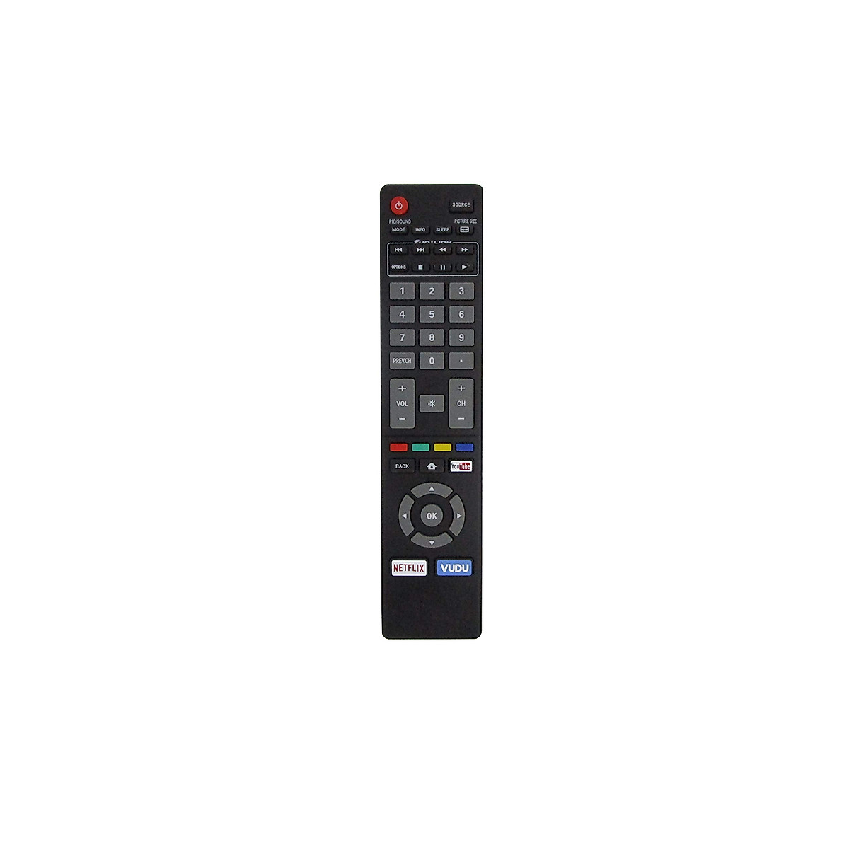 HCDZ Replacement Remote Control for Magnavox 32ME402 32ME402/F7 32ME402F7 32ME402V 32ME402V/F7 32ME402VF7 39ME412V 1080p Smart LED LCD HDTV TV