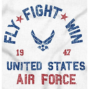 Brisco Brands Fly Fight Win USAF American Air Force Baby Romper Boys or Girls