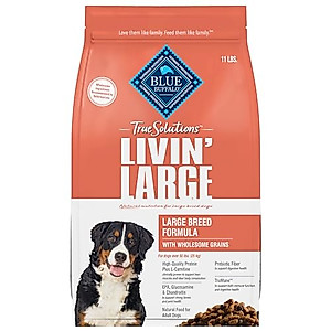Blue Buffalo True Solutions Livin' Large Natural Dry Food for Adult Large Breed Dogs, Chicken, 11-lb Bag