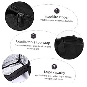 JECOMPRIS Insulated Bag Containers for Food Suitcase Bag Portable Lunch Cooler Bag Insulated Shopping Bags Insulated Picnic Basket Large Food Container Outdoor Basket Insulated Basket Black
