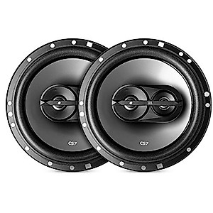 JBL CS763 CS-Series 6-1/2” 135 Watts Peak Power 3-Way Coaxial Car Audio Stereo Loudspeakers Bundled with Alphasonik Earbuds