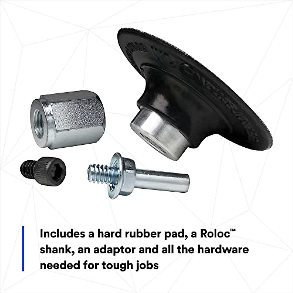 3M Roloc Disc Pad Assembly 05540, 3 in, Quick Change, Durable Backup Pad