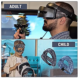 VR SHINECON 2 Pcs VR Eye Mask for for VR Virtual Reality Headsets