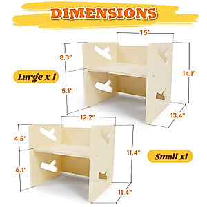 Puecrof Montessori Weaning Table and Chair Solid Wooded Toddler Table and Chair Set Kids Montessori Furniture