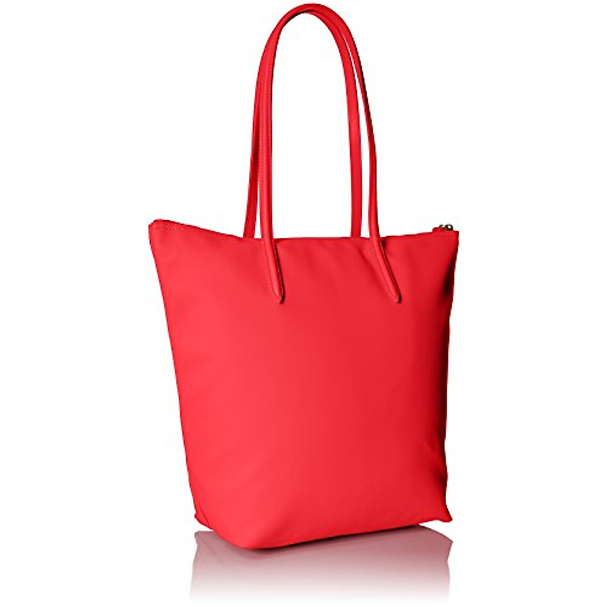 Lacoste Women's L.12.12 Concept Vertical Shopping Tote Bag, Navy/Iberis Red, One Size