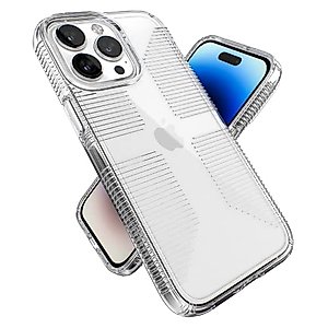 Speck for iPhone 14 Pro Max 6.7 Inch Model Case - Slim Hard Phone Case with Drop Protection, Scratch Resistant & Anti Yellowing Case with No Slip Gemshell Grip