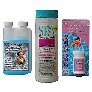 Pure Spa - Chlorine Free Spa Chemicals Treatment - Easy Maintenance - Non Chlorine Alternative Spa Chemicals Kit with No Dry Skin & No Smells