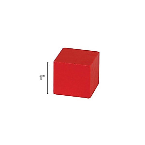 hand2mind Wood Blocks, Counting Cubes for Kids Math, 1 Inch Blocks for Preschool Crafts, Early Math Manipulatives for Preschool, Classroom Supplies for Teachers Elementary (Pack of 100)