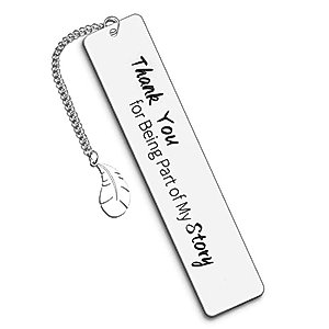 Thank You Gifts Metal Bookmark for Women Men Book Lovers Teacher Coach Appreciation Gifts Christmas Gifts for Coworker Friends Boss Lady Birthday Graduation Teachers Day Gifts for Teacher Professor
