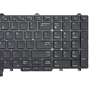 Replacement Keyboard for Dell Latitude E5550 E5570 5550 5580 5590 5591, Precision 3510 3520 7510 7520 7710 7720 Series Laptop with Pointer with Backlit No Frame US Layout