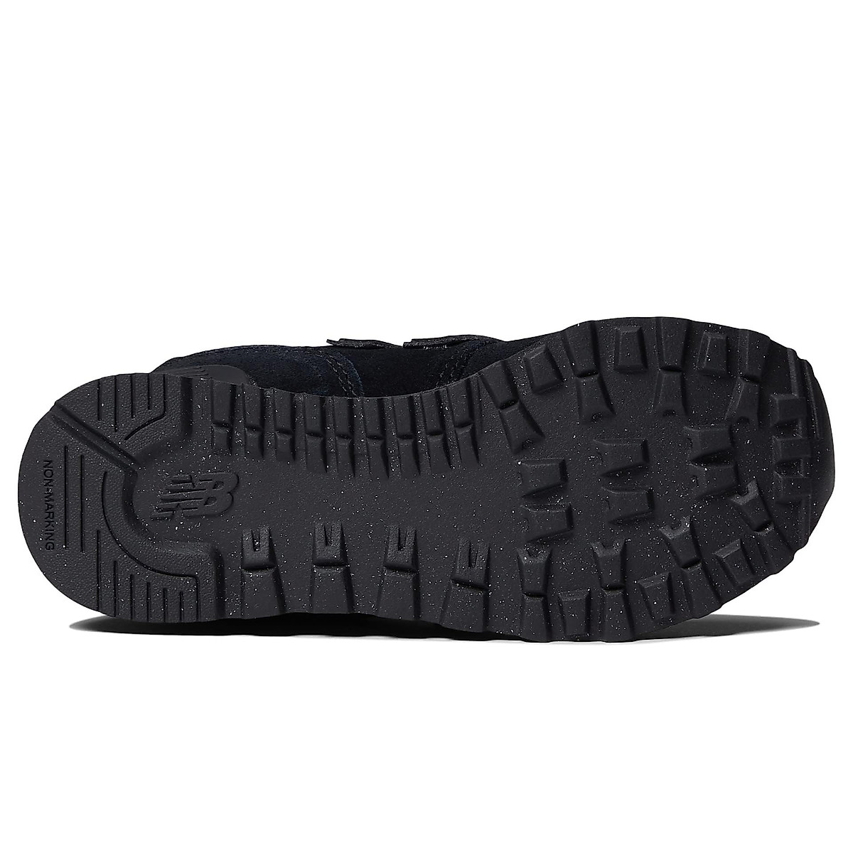 New Balance Boy's 574 Core Lace-Up Sneaker, Black/Black, 4 Big Kid