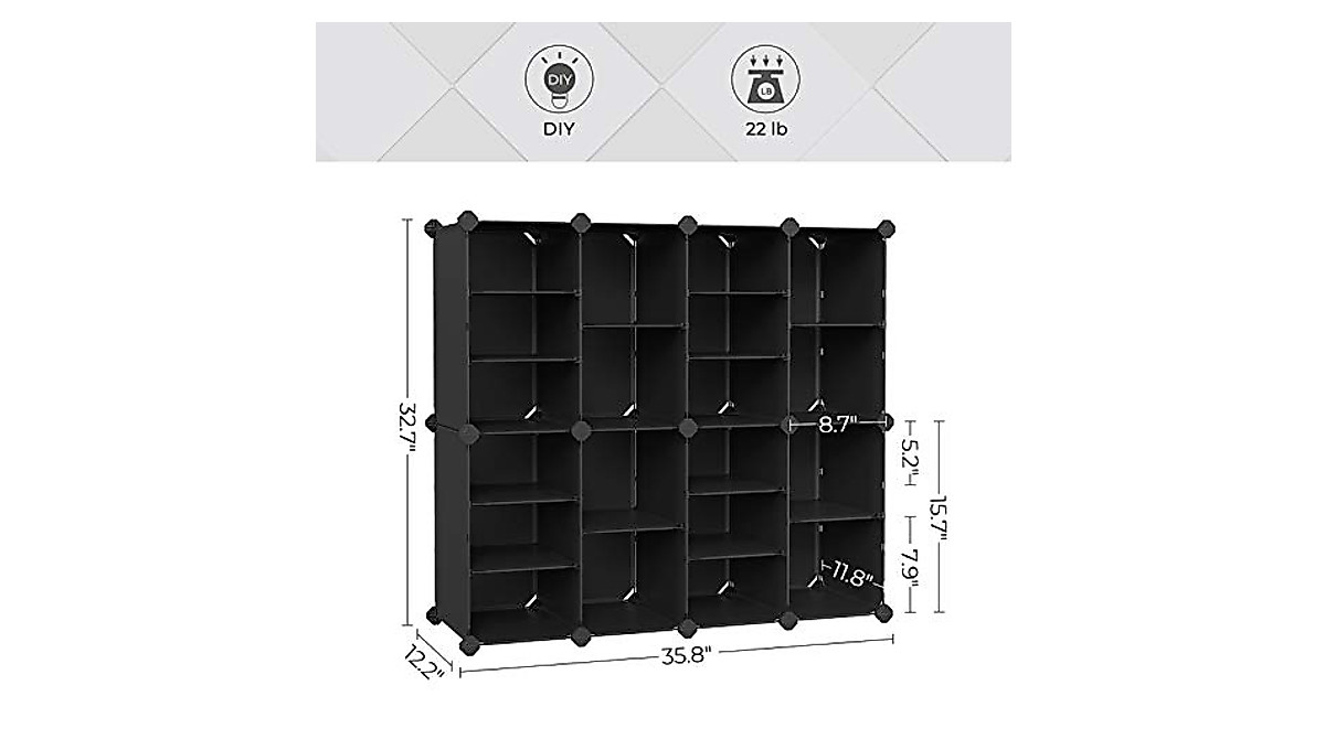 SONGMICS 20-Slot Shoe Rack - Organize & Tidy Your Space
