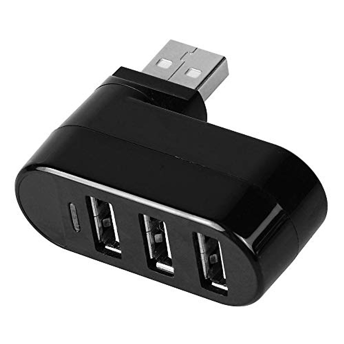 Lysee Cable Winder - TINFTEK Rotatable Mini 3 Ports USB HUB 2.0 USB Splitter Adapter for Notebook/Tablet Computer PC Peripherals High Speed USB Hubs