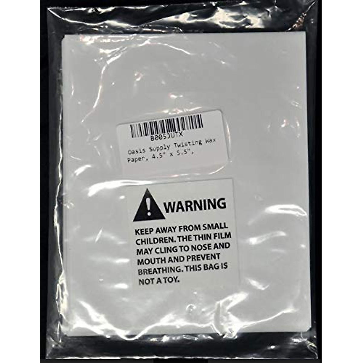 Twisting Wax Paper Sheets for Food (100)– Rectangle Caramel Wrappers Non Stick –Semi Translucent Confectioners Patty Paper