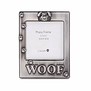 LASODY Memorial Dog Photo Picture Tabletop Frame Woof Frame-Dog Photo Gift