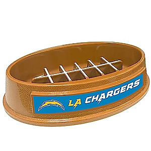 NFL Super-Bowl - Los Angeles Chargers Slow Feeder Dog Bowl. Football Design Slow Feeding Cat Bowl for Healthy Digestion. Non-Slip Pet Bowl for Large & Small Dogs & Cats