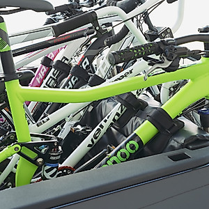 CyclingDeal Tailgate Bike Pads - 52" Wide - Bicycle Rack Cover for Pickup Truck - Truck Bed Car MTB Carrier - Great for Mountain Bikes - Size S (5 Bikes)