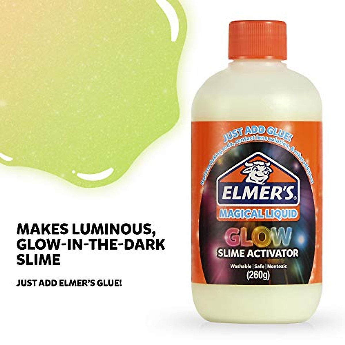 Elmer’s Metallic Slime Activator | Magical Liquid Glue Slime Activator, 8.75 FL. oz. Bottle - Great for Making Metallic Slime