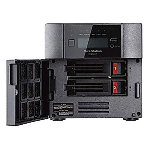 BUFFALO TeraStation WS5220DN Windows Server IoT 2019 8TB (2x4TB) Desktop NAS with Hard Drives Included / 4 Bay / 10GbE / Storage Server / NAS Storage / Network Storage / File Server / Windows Storage