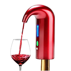 Electric Wine Aerator Gifts Electric Wine Pourer and Wine Dispenser Pump, Multi-Smart Automatic Filter Wine Dispenser with USB Rechargeable Great For Travel, Home and Bars