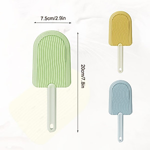 Cat Tongue Comb, 2024 New Cat Grooming Brush for Indoor Cats Shedding Cat Brush for Long Haired Cats, Cute Cartoon Ice Cream Cat Fur Remover Comb for Cats Grooming (B)