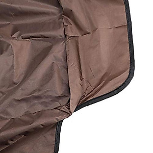 Swing Cover, Swing Canopy Replacement Waterproof Foldable Patio Swing Canopy Porch Top Cover for Outdoor Garden Patio Yard Park Porch Seat Furniture Swing Seat Cover, 76.8 x 49.2 x 5.9in Coffee