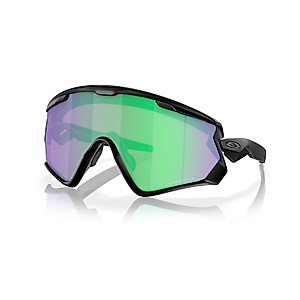 Oakley Men's Oo9418 Wind Jacket 2.0 Rectangular Sunglasses, Black, 45 mm