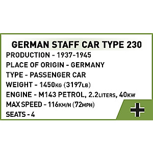 COBI Historical Collection German Staff Car Type 230