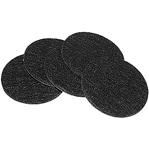 Bell Glides Replacement Office Chair or Stool Swivel Caster Wheels to Fixed Stationary Castors, Low Profile Bell Glides with Separate Self Adhesive Felt Pads, Chair Feet Wheel Stopper