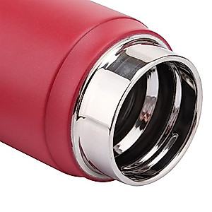 GOOFIT 7Oz Small Coffee Water Bottle Double Wall Vacuum Insulated Thermos for Kids and Women Keeps Cold 12H Hot 12H Red