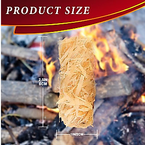 Fire Starter - Natural Pine Fire Starters for Fireplace,Campfires, Wood & Pellet Stove, BBQ, Fire Pit, Chimney - Quick Natural Firestarter（60 Pack）
