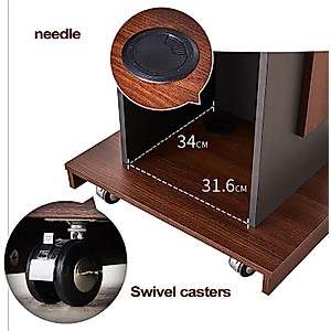 Podium Stand Luxury Lecterns Mobile Wooden Podium Inclined Floor Lectern with Locking Wheels Reception Desk 60 * 70 * 118cm Podium Stand Has Many uses