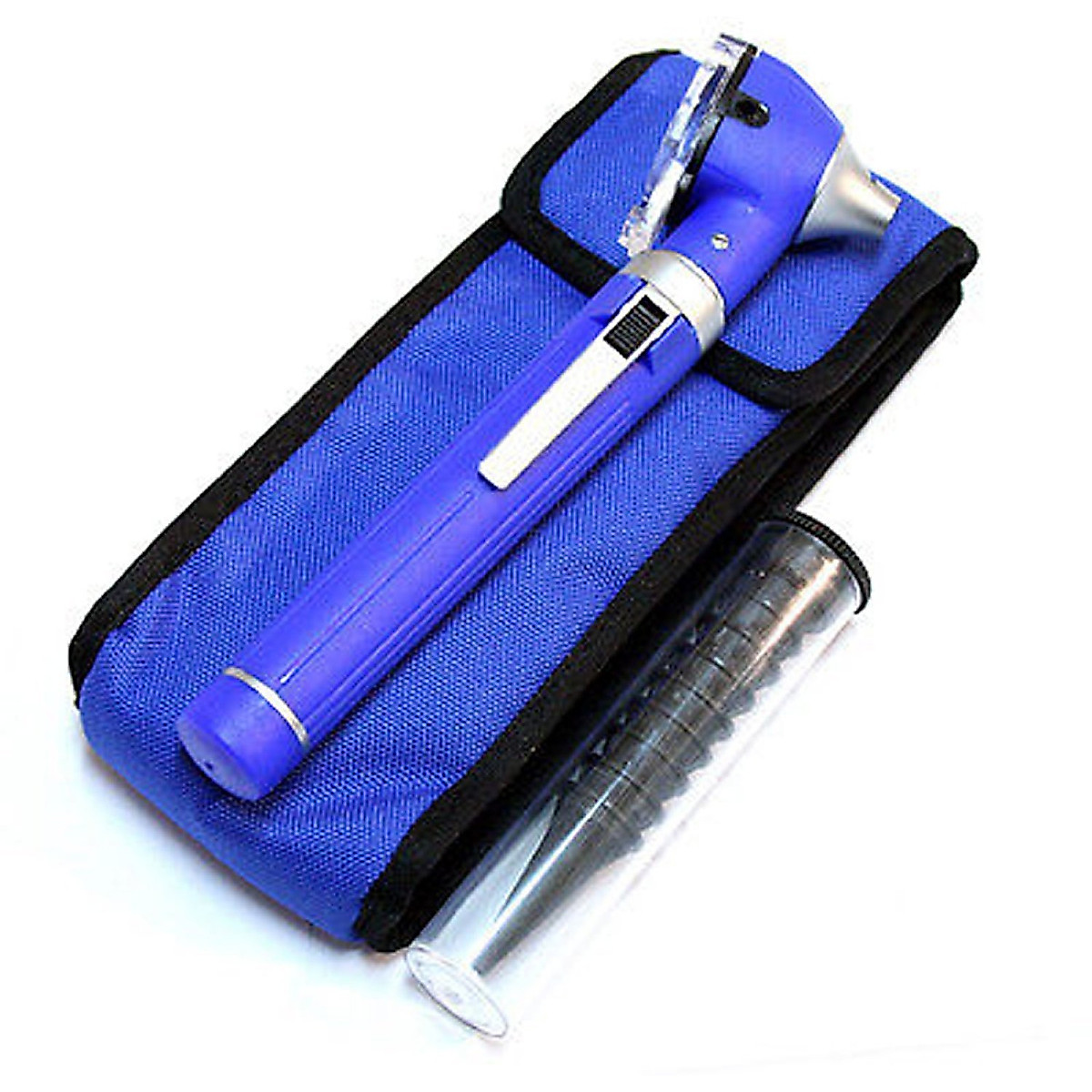 Fiber Optic Mini Otoscope Blue Color (Diagnostic Set)