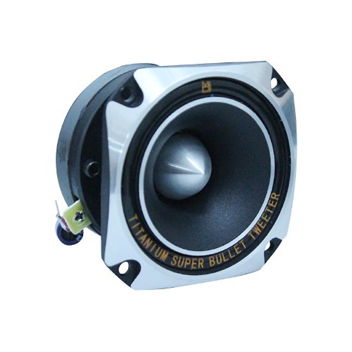 Mr. Dj HDT700S 3.5-Inch Titanium Bullet High Compression Tweeter with 10 Ounce Ferrite Magnet (Chrome)