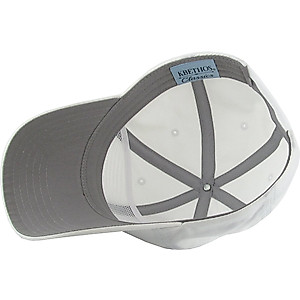 KBETHOS Relaxed Fit Unconstructed Nylon Sports Cap Adjustable Performance Hat … (Adjustable, (Nylon) White)