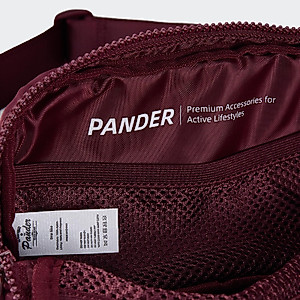 Pander Two Way Zipper Fanny Pack Nylon Everywhere Belt Bag for Women, Water Repellent Waist Packs, Crossbody Bags with Adjustable Strap (Red Merlot).