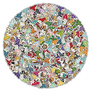100pcs Gnome Stickers | Vinyl Waterproof Gnome Stickers Cartoon for Laptop, Water Bottle, Skateboard, Scrapbooking, Gutair, Gnome Party Favors - Gnome Decals Gifts for Kids, Teens, Adults