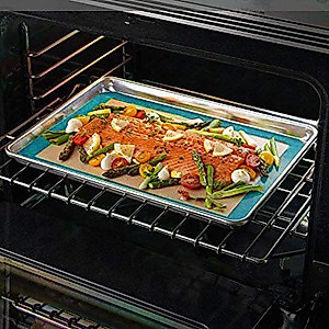 Macaron Silicone Baking Mats Set of 2,Non Stick Silicon Liner for Bake Pans & Rolling For Macaroons, Bake Pans, Pizza, Toaster, Cake, Cookie and Bread MakingQ