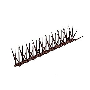 Plastic Bird Spikes 7 inch Wide Brown 10 ft. Box