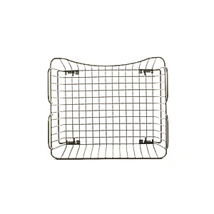 Spectrum Diversified Ashley Stackable Tray, Wire Basket with Raised Feet and Looped Handles Modular Stacking Bin System for Kitchen Countertop & Desk Organization, Satin Nickel