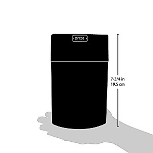 Tightpac America, Inc. unisex adult Black The Ultimate Vacuum Sealed Coffee Container, Black US