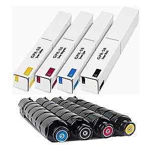 Toner Pros Remanufactured Toner Replacement for GPR-58 (GPR-58K, GPR-58C, GPR-58M, GPR-58Y) Canon ImageRunner Advance (iR-ADV) C256 C356 DX C257 C357 Printers (4 Color Pack) Black 23K Colors 18K Pages