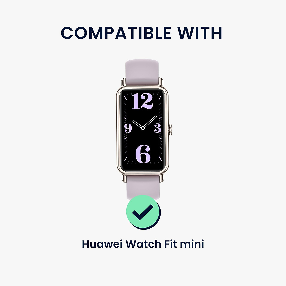 kwmobile Real Leather Watch Strap Compatible with Huawei Watch Fit Mini - Fitness Tracker Replacement Sports Wristband with Clasp