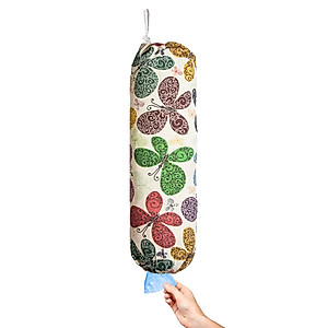 TOGETRUE Plastic Bag Holder, Wall Mount Plastic Bag Organizer Dispenser, Heavy Duty Grocery Bag Storage Holder for Home Kitchen Camper