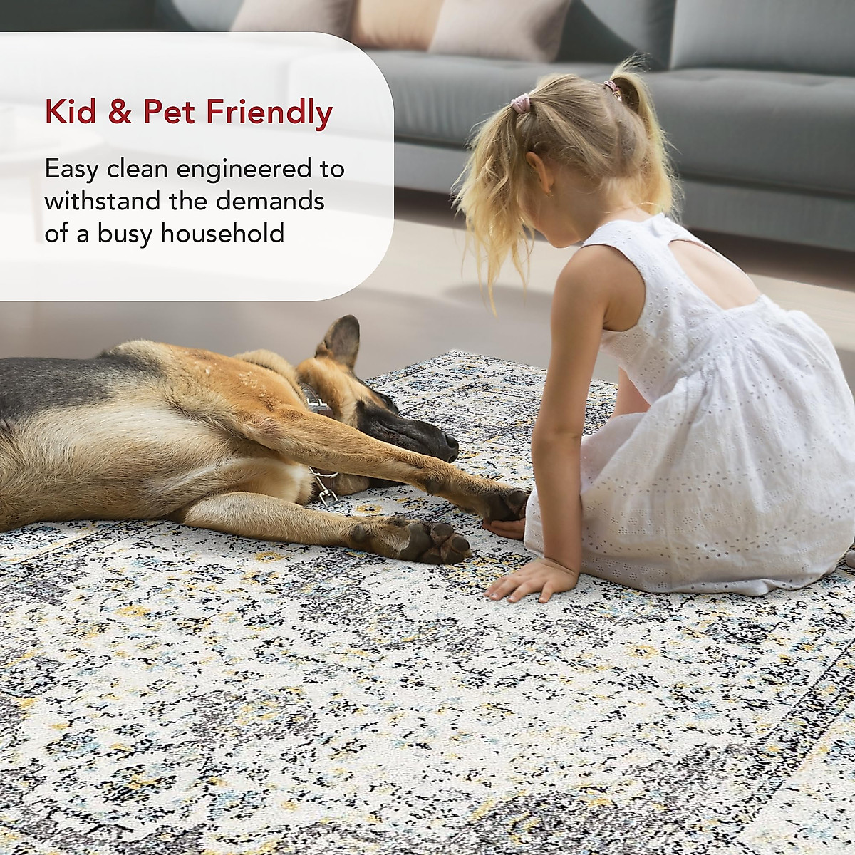 nuLOOM Paisley Verona Vintage Persian Area Rug, 3' x 5' Oval, Grey