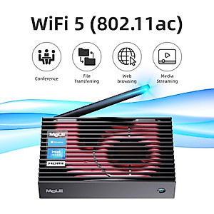 MeLE Mini PC Fanless PCG35HD N5105 Micro Computer, 8GB 128GB Small Desktop Server, Support Triple Monitor 4K WiFi5 Gigabit Ethernet BT5.2 PXE Unlock BIOS Auto Power on Industrial IoT Business