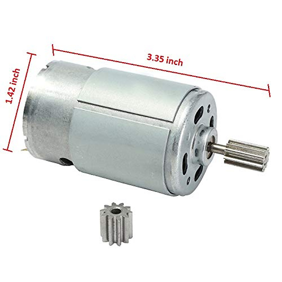2 Pcs Universal 550 35000RPM Electric Motor RS550 12V Motor Accessories for Kids Power Wheels Car Children Ride On Toys Replacement Parts